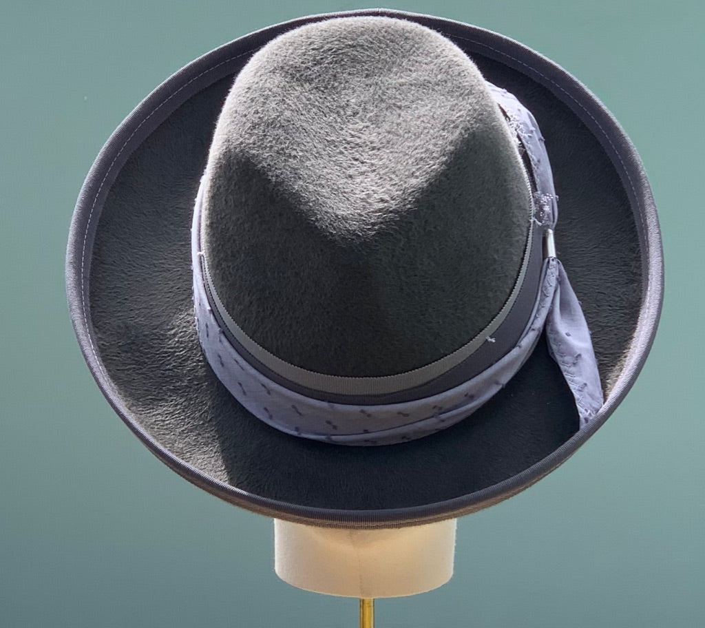 Santa Fe Fedora in Steel Grey Velour Felt – The House of MacGregor